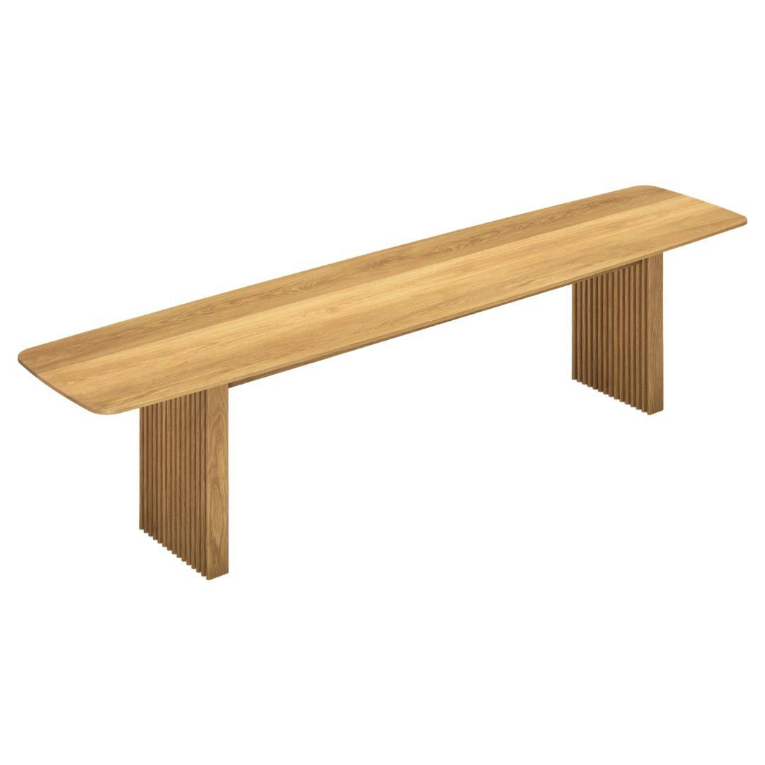 dk3 Ten Bench Bænk - Trending: Mocha Mousse, Creme, Brass - Interiorshop.dk